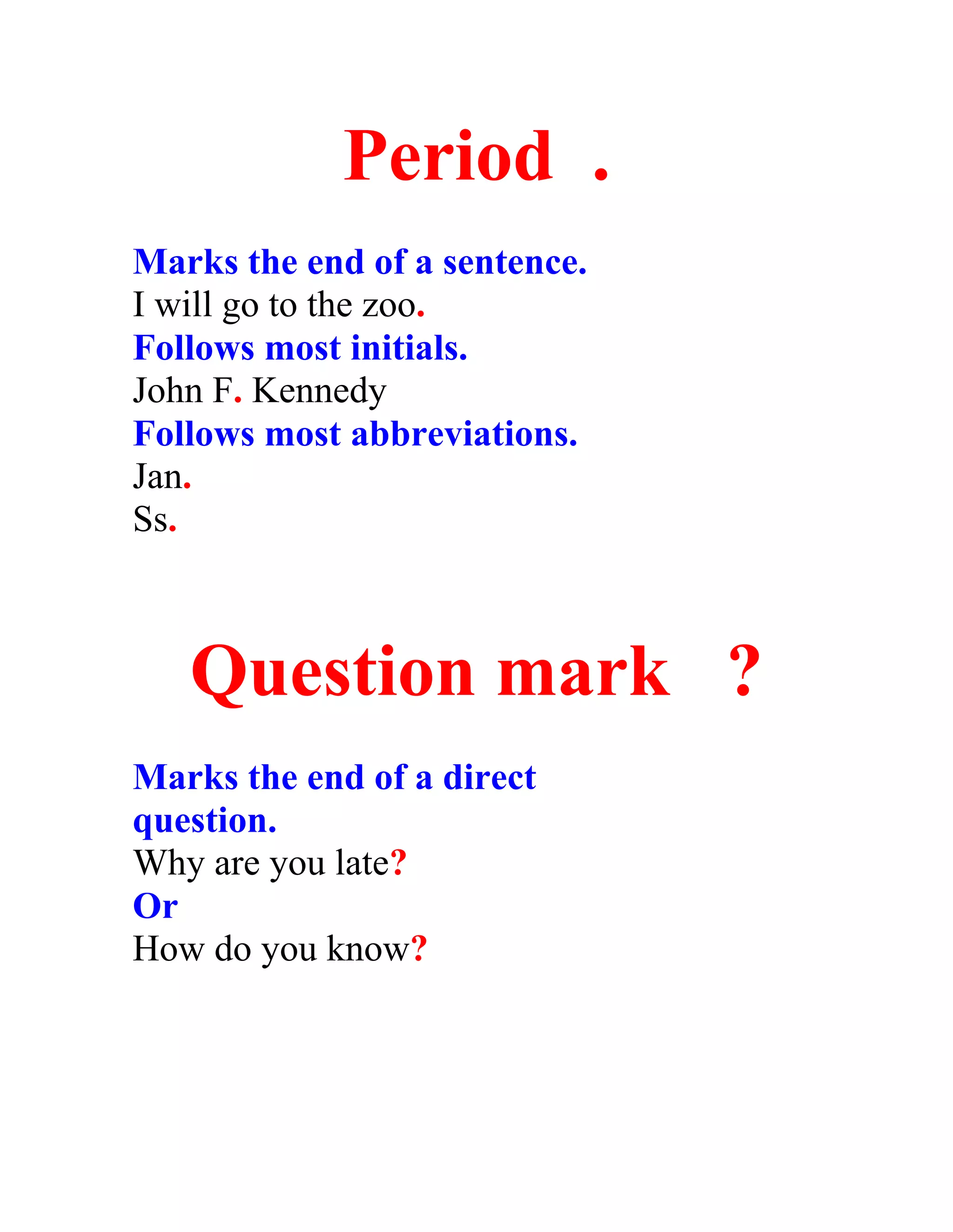 Grammar punctuation marks | DOCX