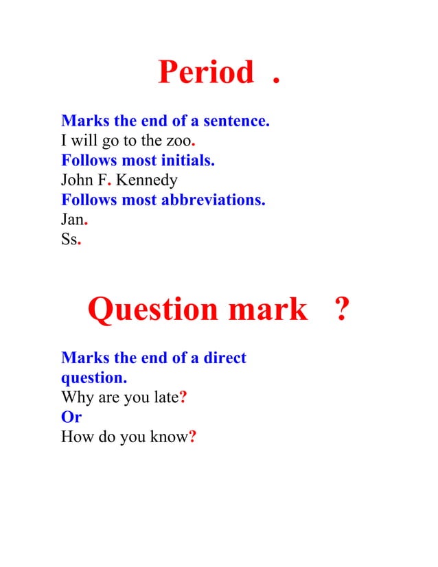 Grammar punctuation marks | DOCX