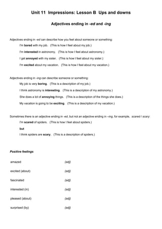 Intermediate I: Unit 11 Speculating | PDF