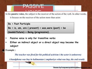 Passive voice, Relative Clauses, Causative, and Subordinating Conjungtion. | PPTX
