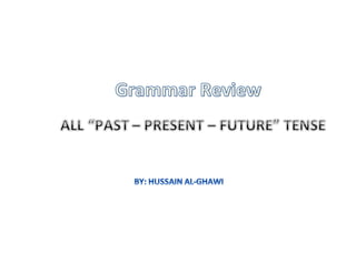 Grammar review "past, present, and future tense" | DOCX