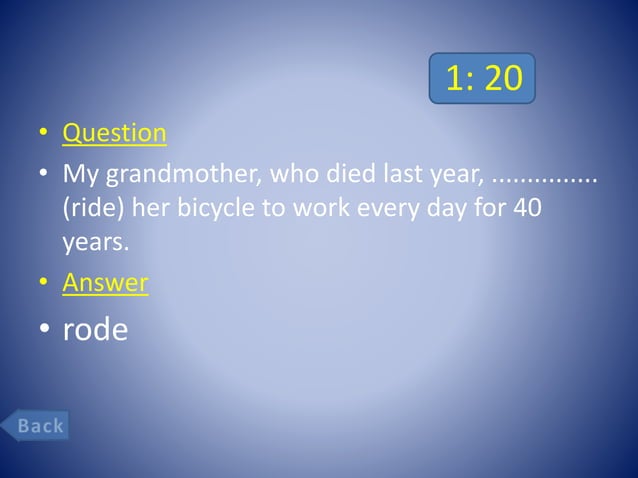 Grammar Review Jeopardy Game | PPT