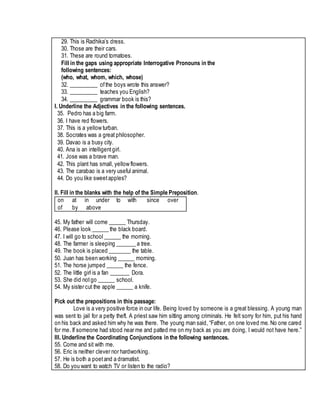 Grammar review lesson plan | DOCX