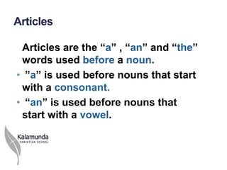 Y1 Grammar revision powerpoint tg 2012 | PPT