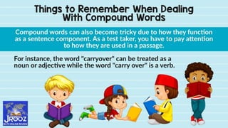 Grammar Rules: Identifying Compound Words | PPTX