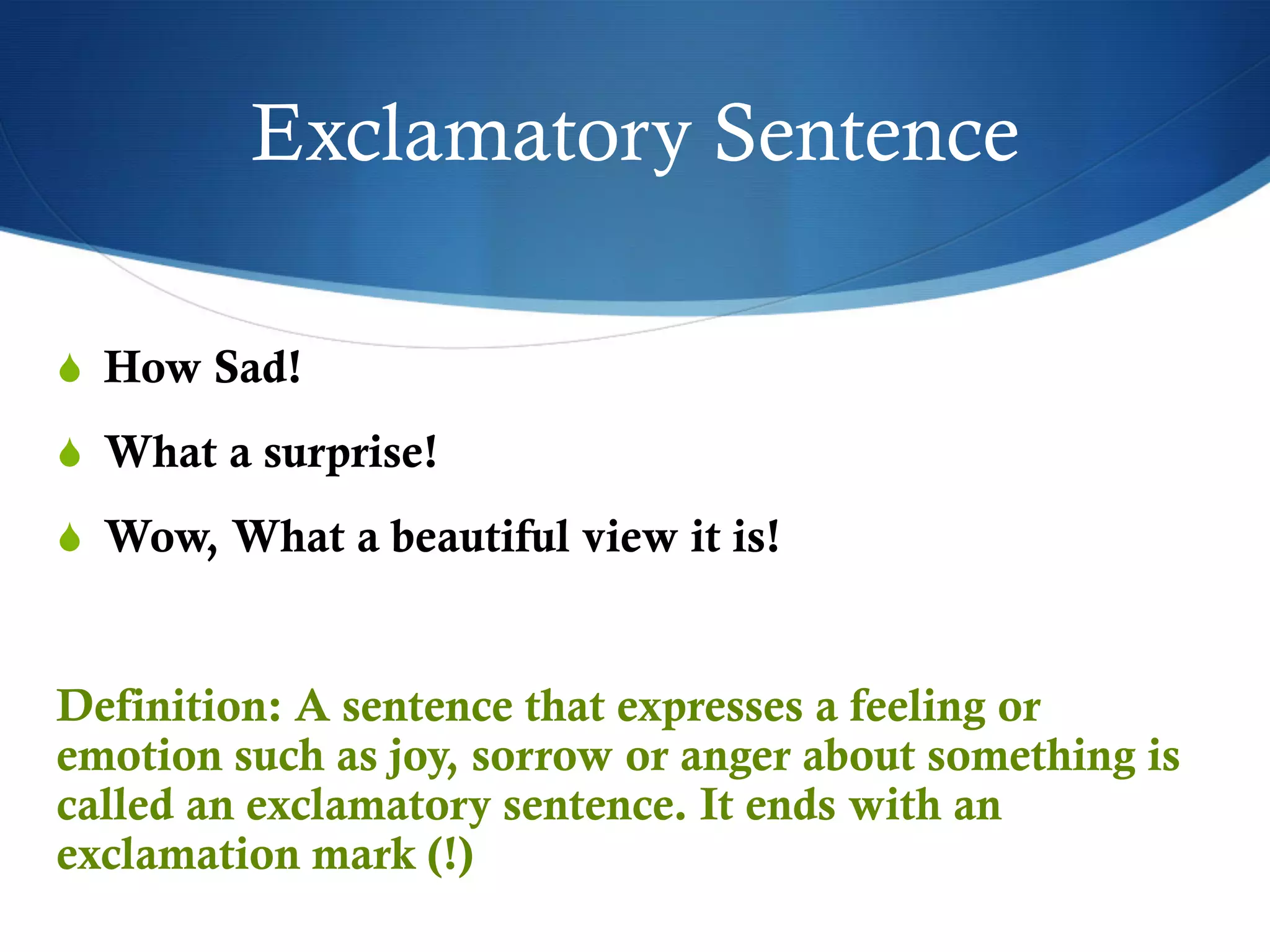 Types of Sentence- English grammar | PDF