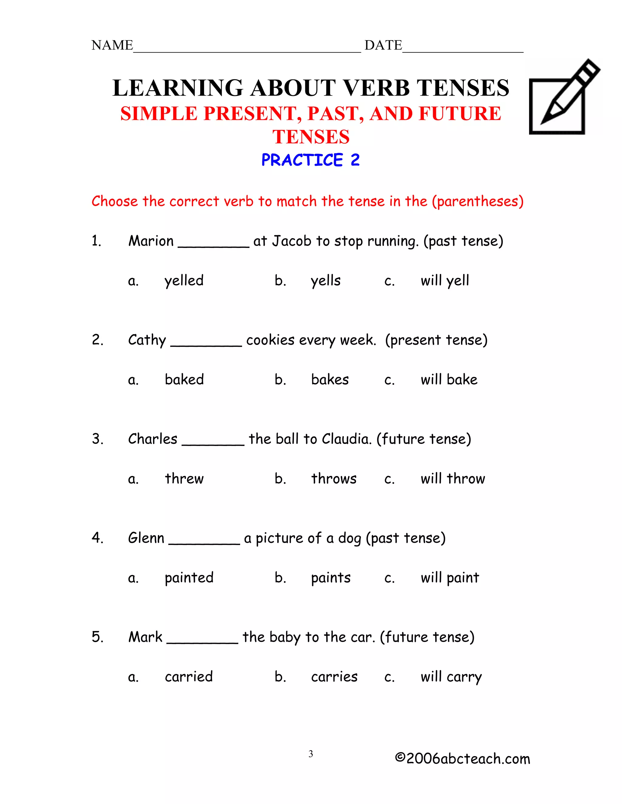 Grammar simpleverbtenses | PDF