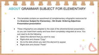 Grammar Subject for Elementary - 4th Grade_ Ordering Adjectives ...
