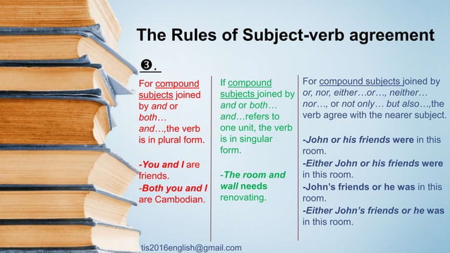 Grammar subject verb agreement | PPT