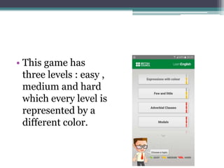Grammar teaching games | PPTX