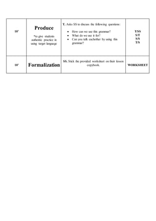 Grammar teaching word format | PDF
