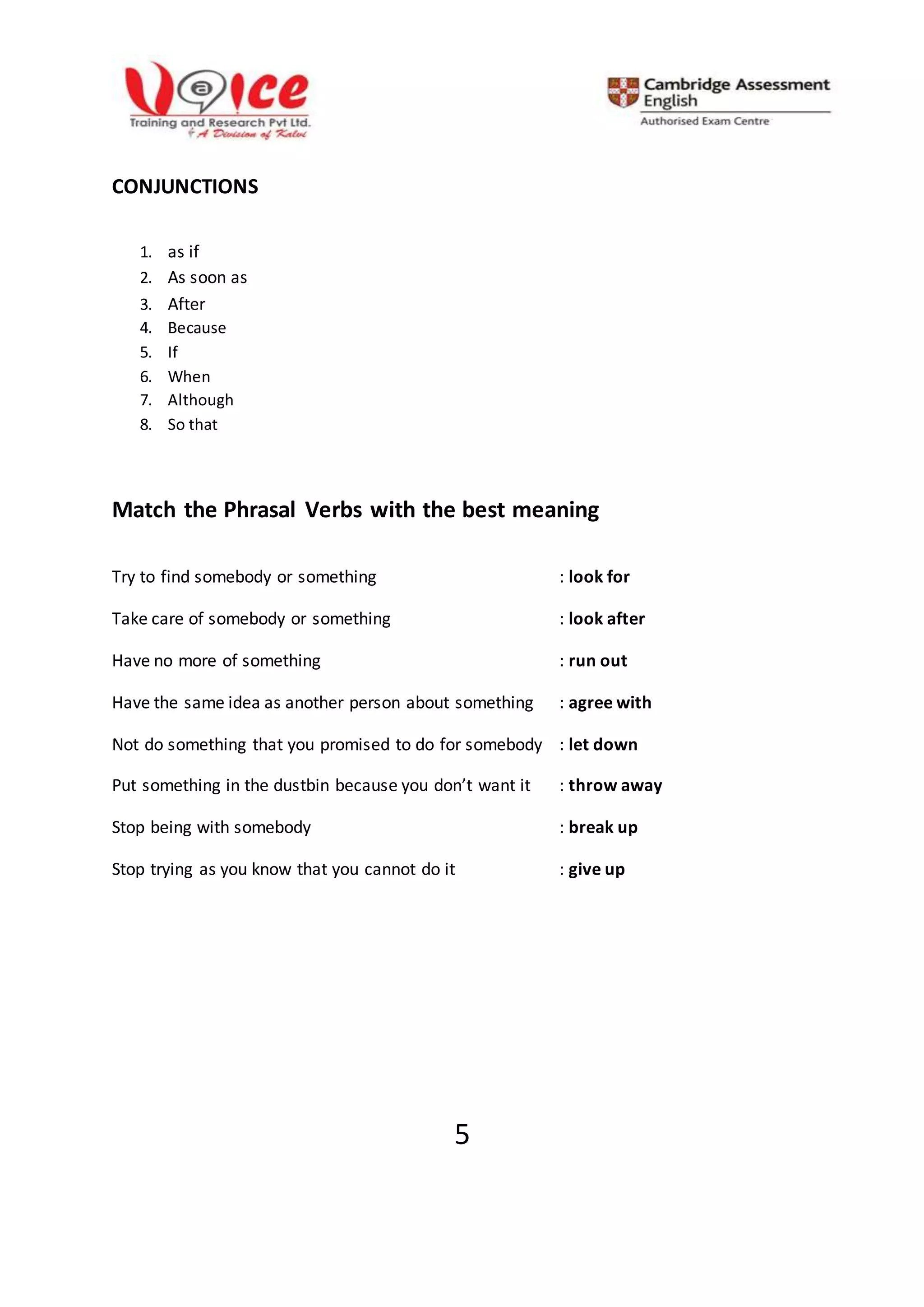 Grammar Test Answer Key | DOCX