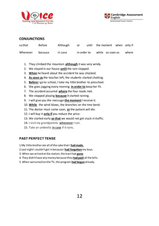 Grammar Test Answer Key | DOCX