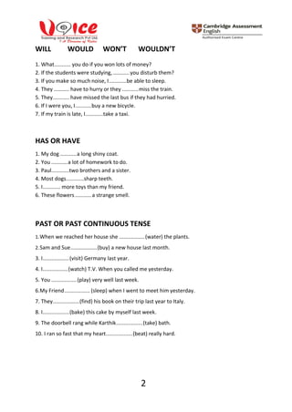 Grammar Test | PDF