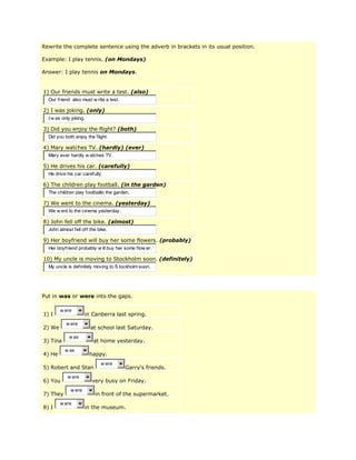 Grammar tests | DOCX