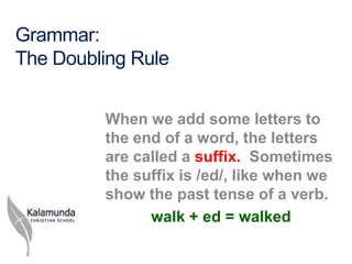Y1 Grammar the doubling rule ppt tg 2012 | PPTX