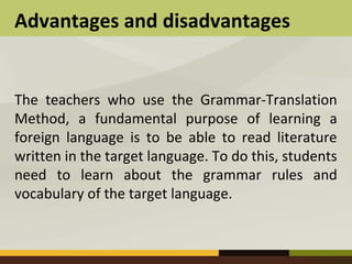 Grammar-Translation Method | PPT