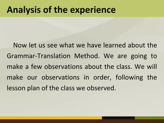 Grammar-Translation Method | PPT