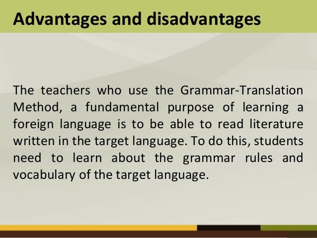 Grammar Translation Method grammar-translation-method