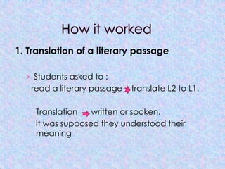 Grammar translation method | PPTX
