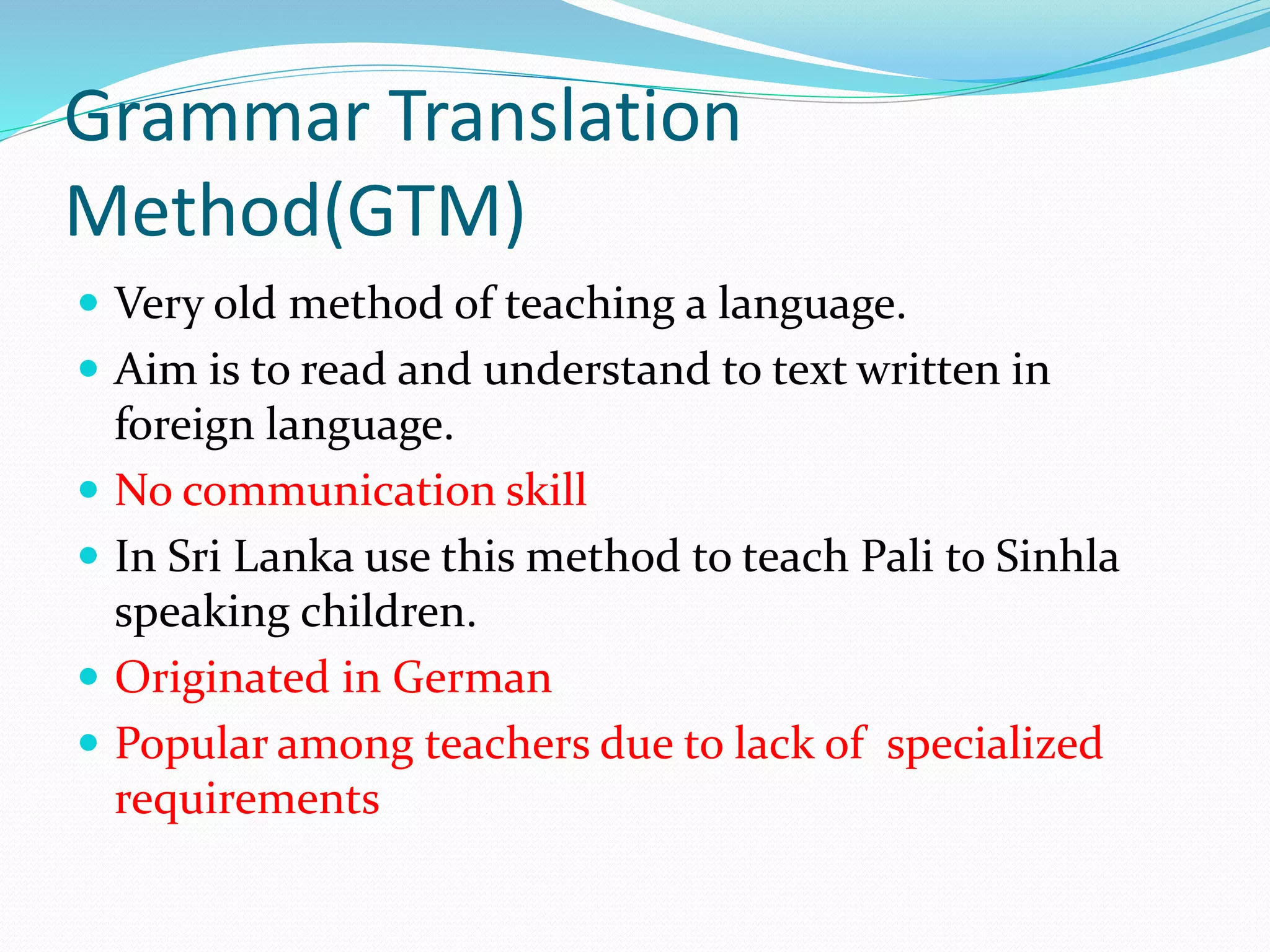 Grammar translation method | PPT