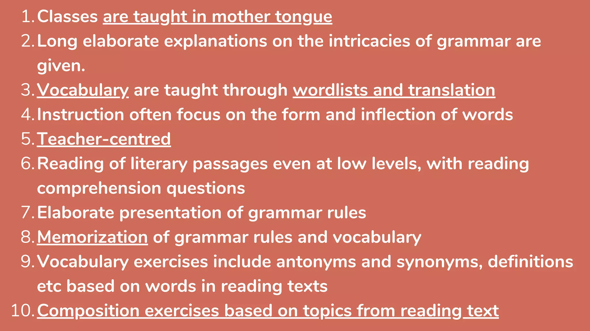 Grammar Translation Method | PDF
