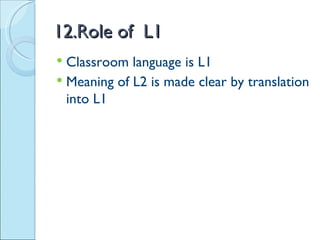Grammar Translation Method On Language Teaching | PPT