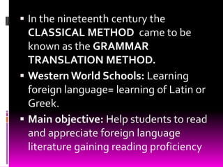 Grammar translation method presentation | PPTX