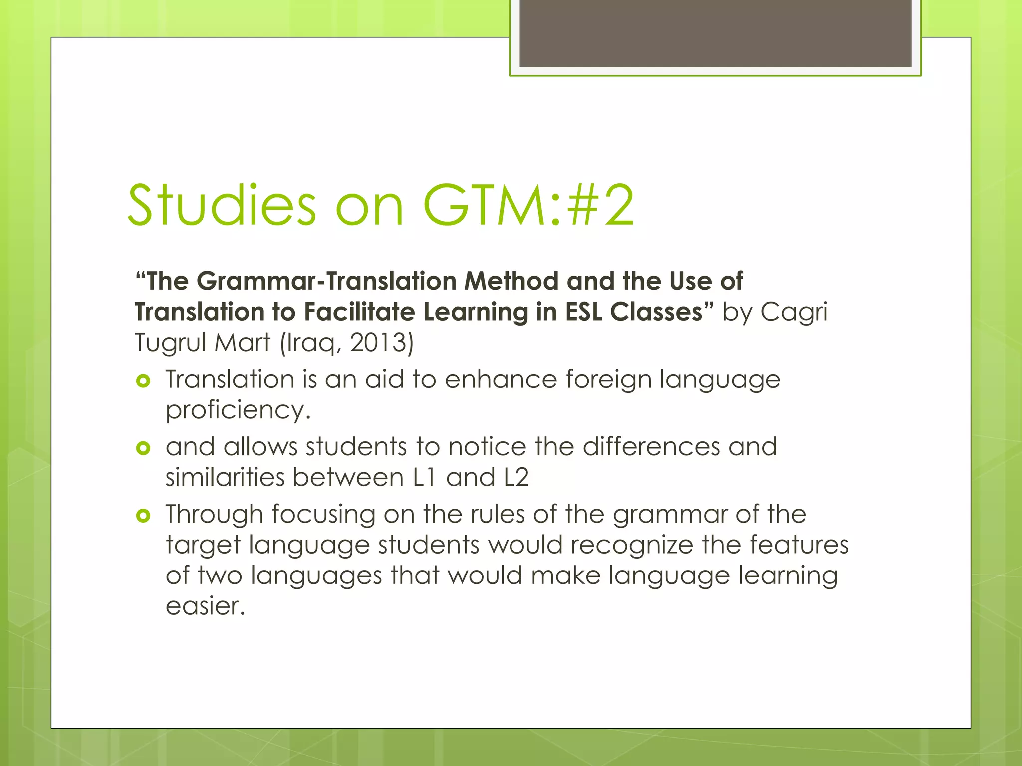 Grammar translation method | PPTX