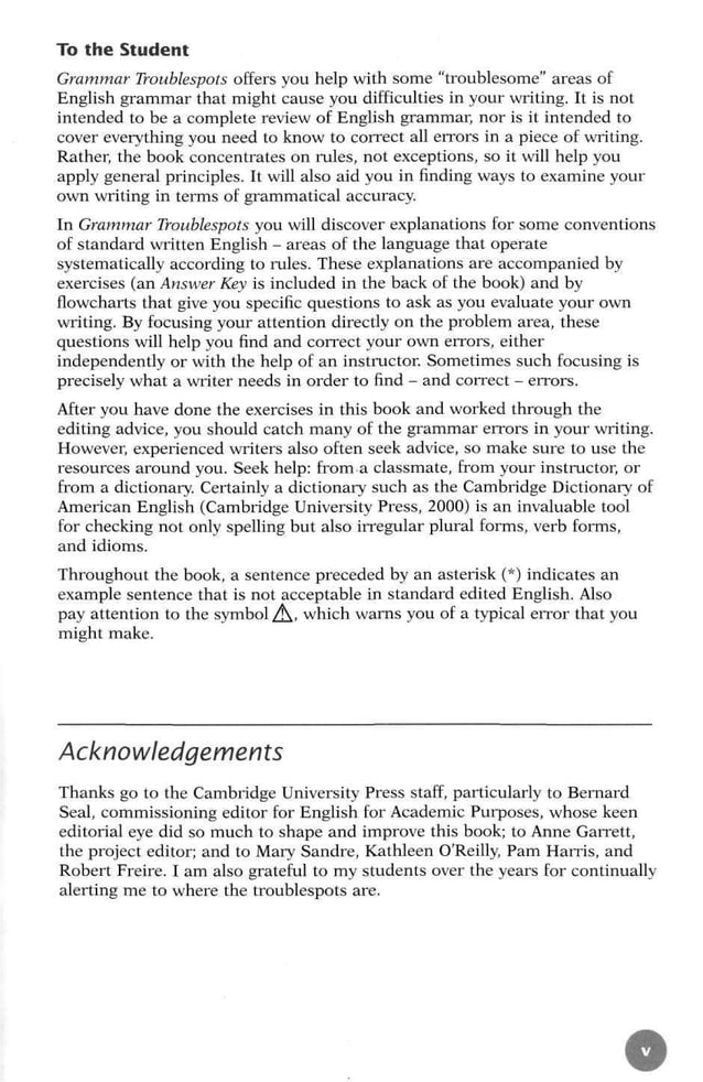 Grammar troublespots an editing guide for students 3rd ed | PDF