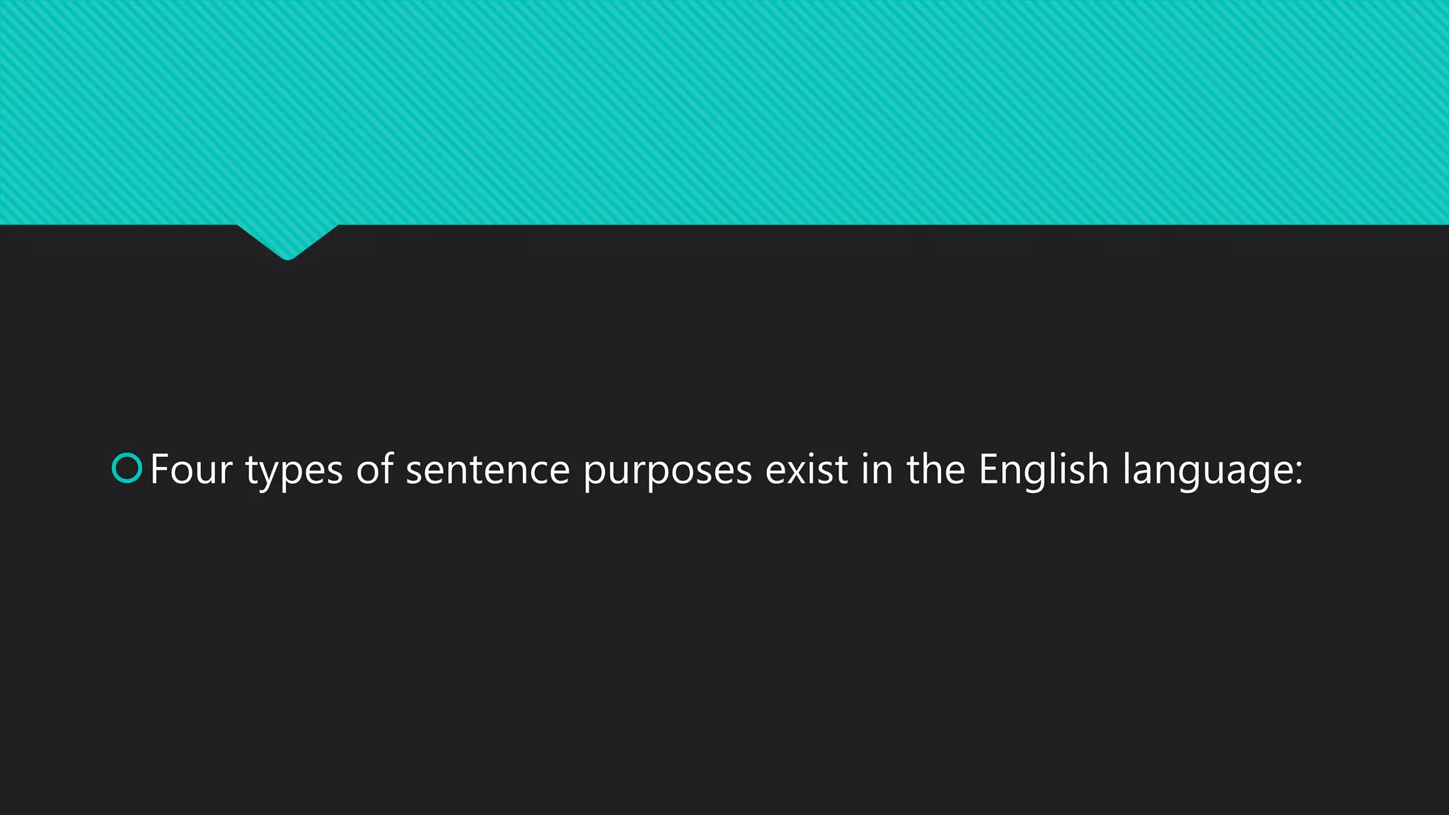 Grammar typesofsentences | PPT