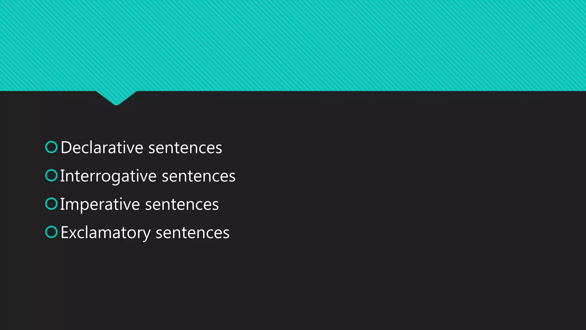 Grammar typesofsentences | PPT