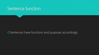 Grammar typesofsentences | PPT