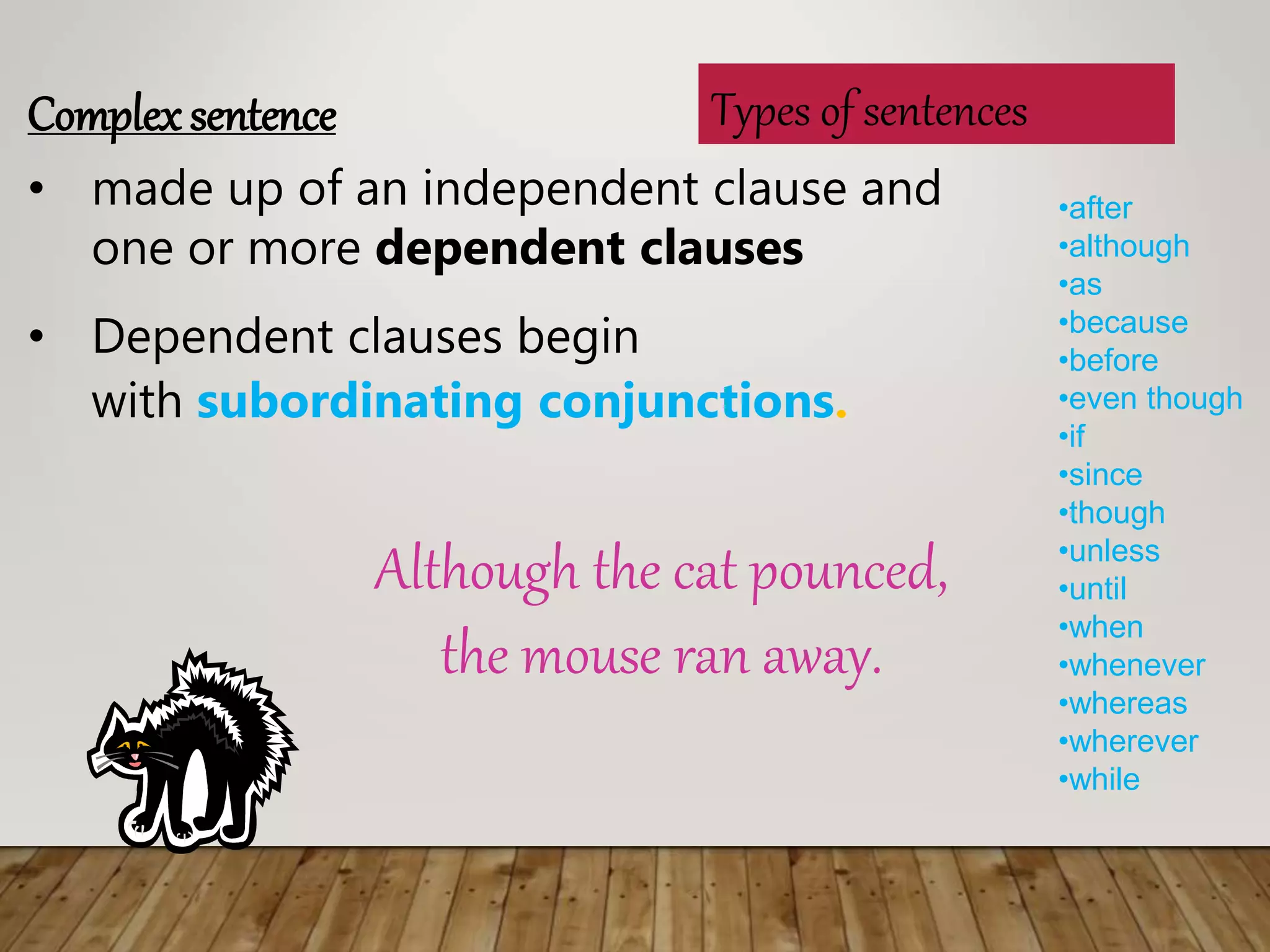 Grammar types of sentences 1 | PPT