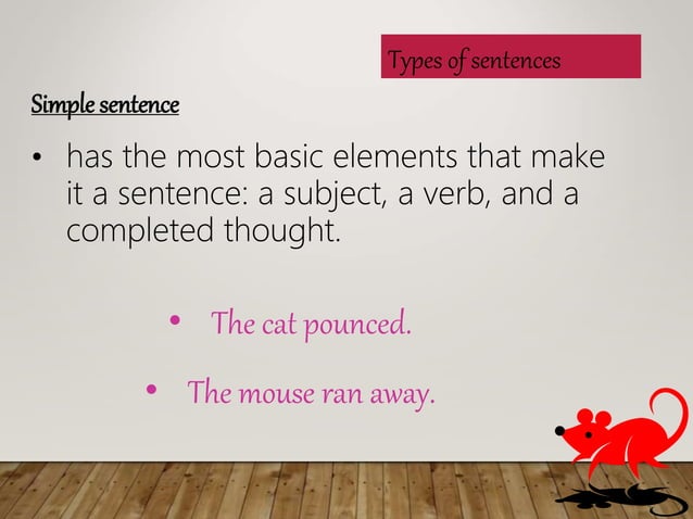 Grammar types of sentences 1 | PPSX