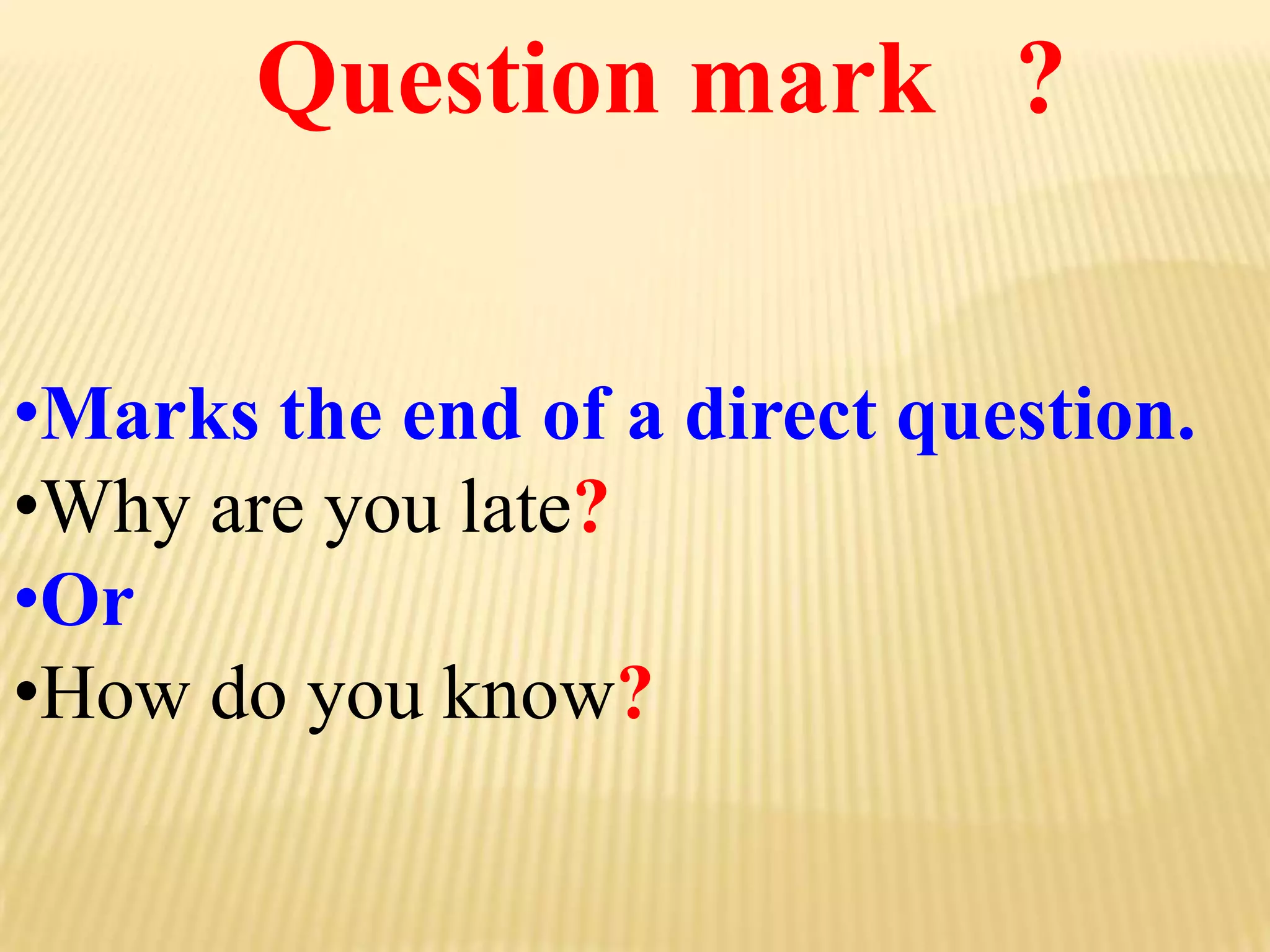 Grammar u1 punctuation marks | PPTX