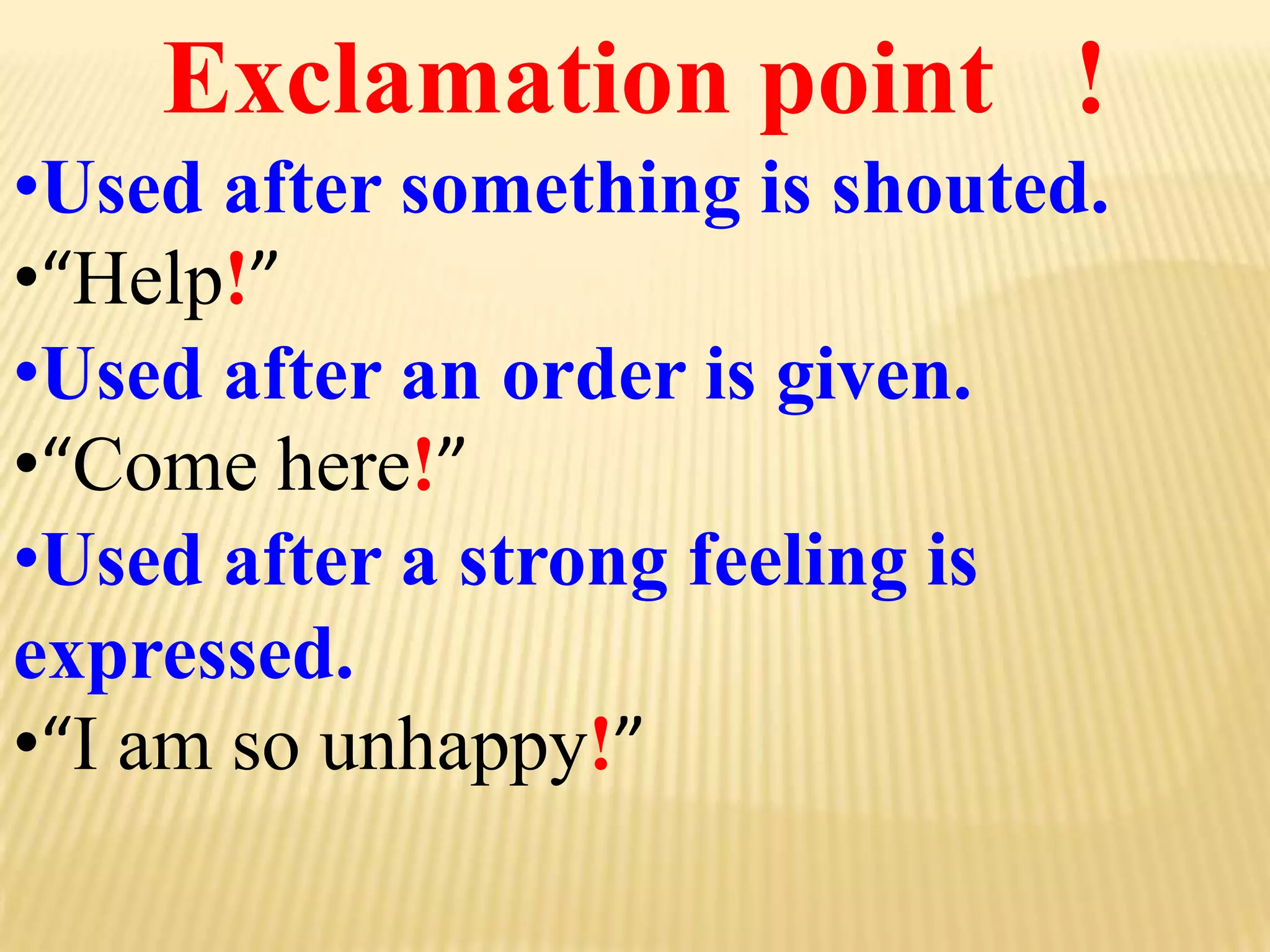 Grammar u1 punctuation marks | PPTX