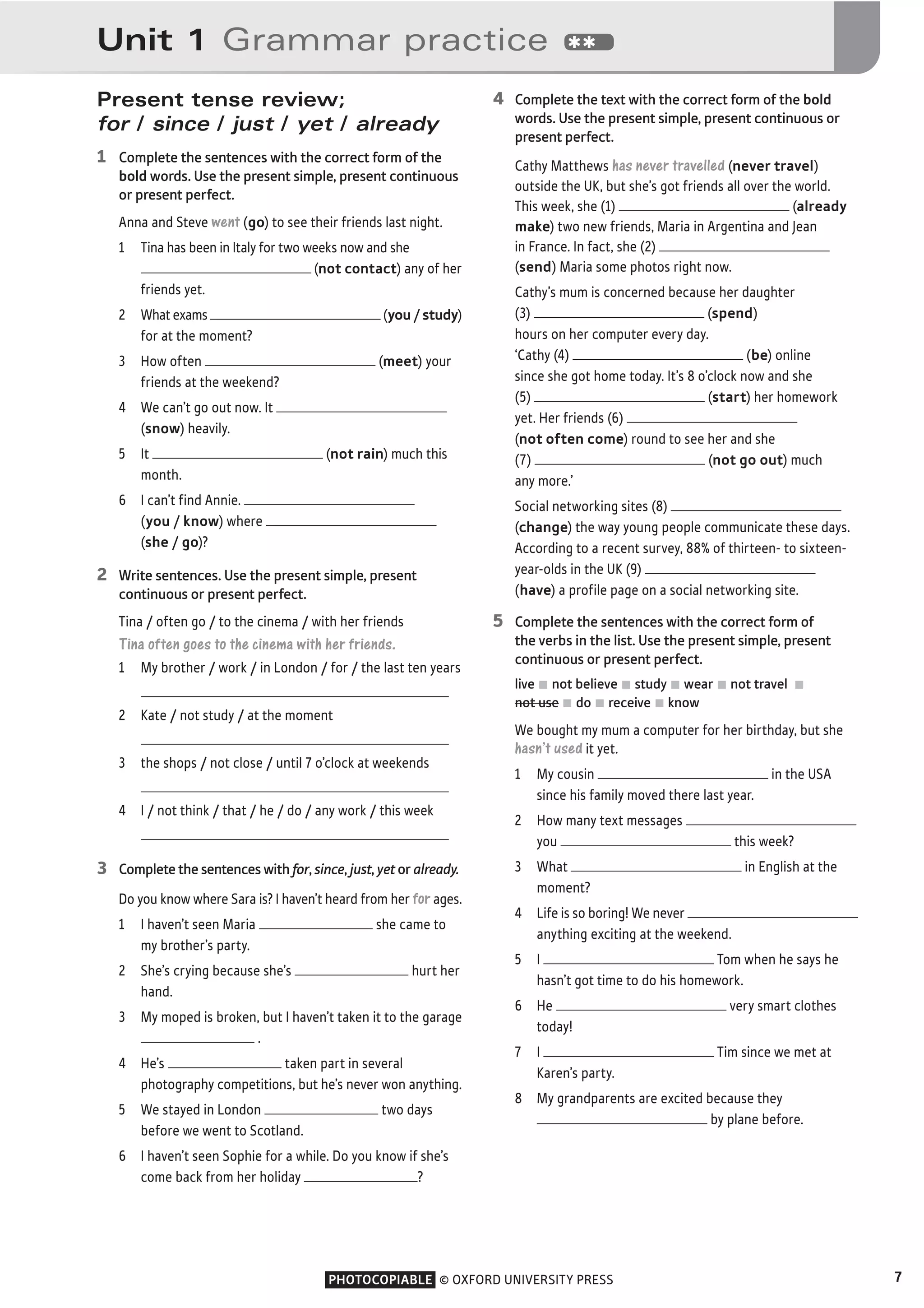 Grammar unit1 | PDF
