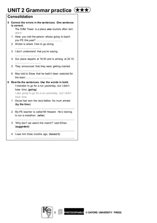 Grammar unit 2_3star | PDF
