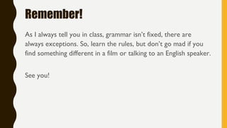 REPORTED SPEECH (GRAMMAR) | PPT