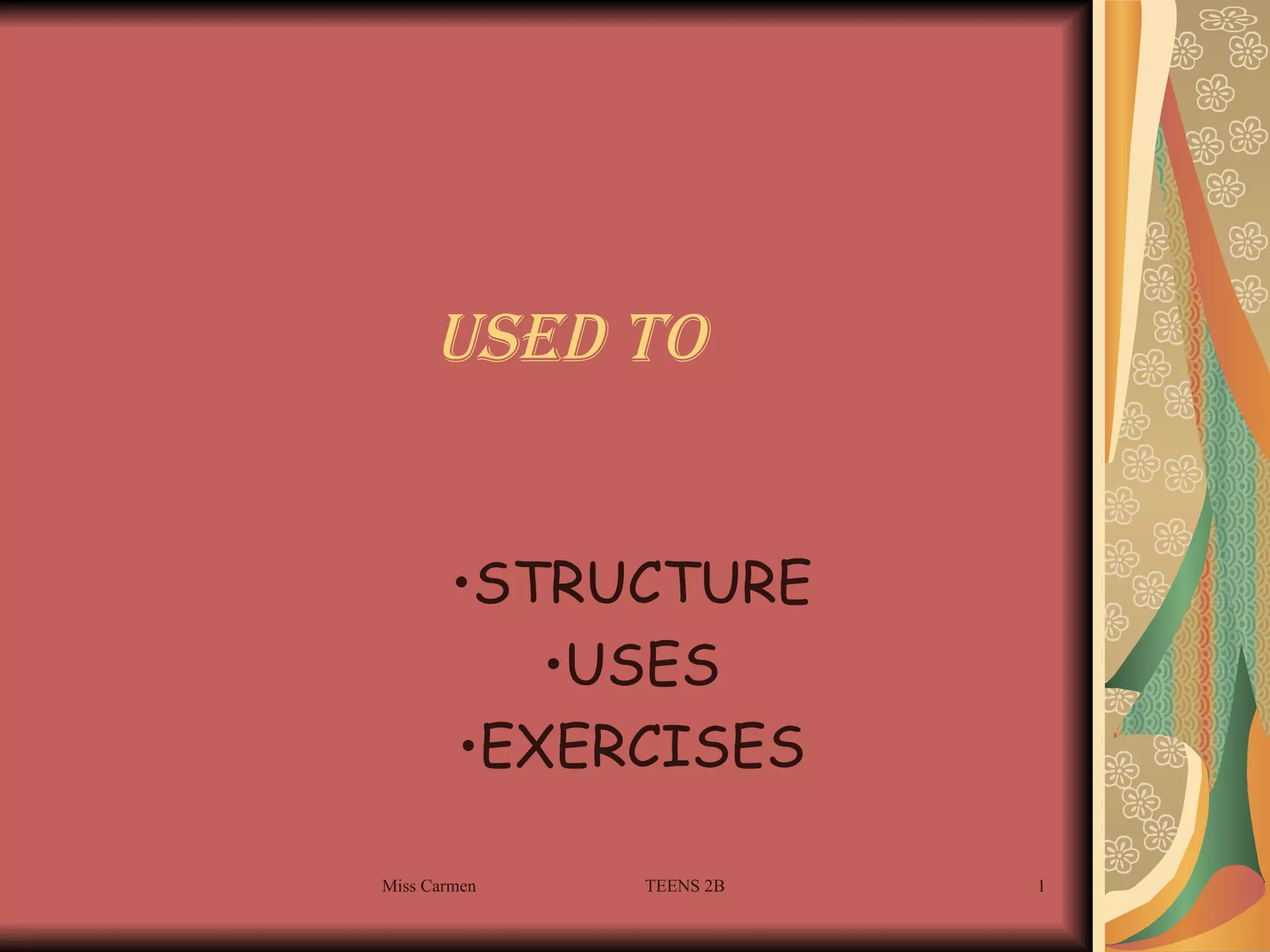 Grammar used to | PPT