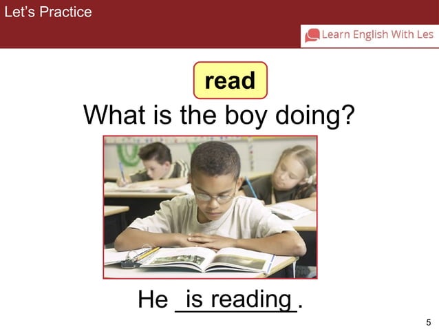 Grammar using present progressive | PPT | Programming Languages | Computing