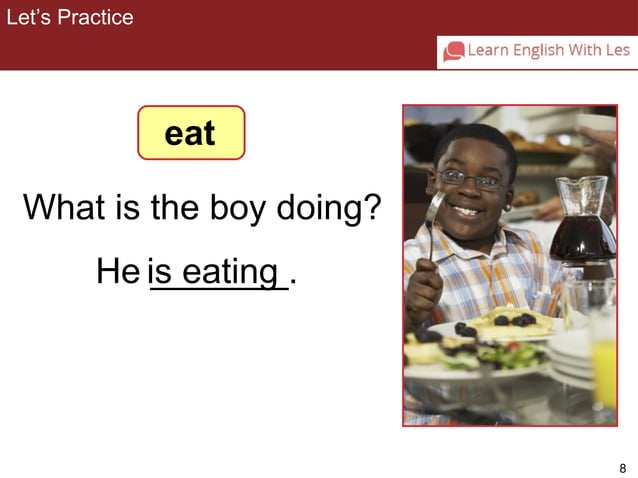 Grammar using present progressive | PPT | Programming Languages | Computing