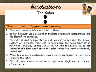 Punctuations | PPT