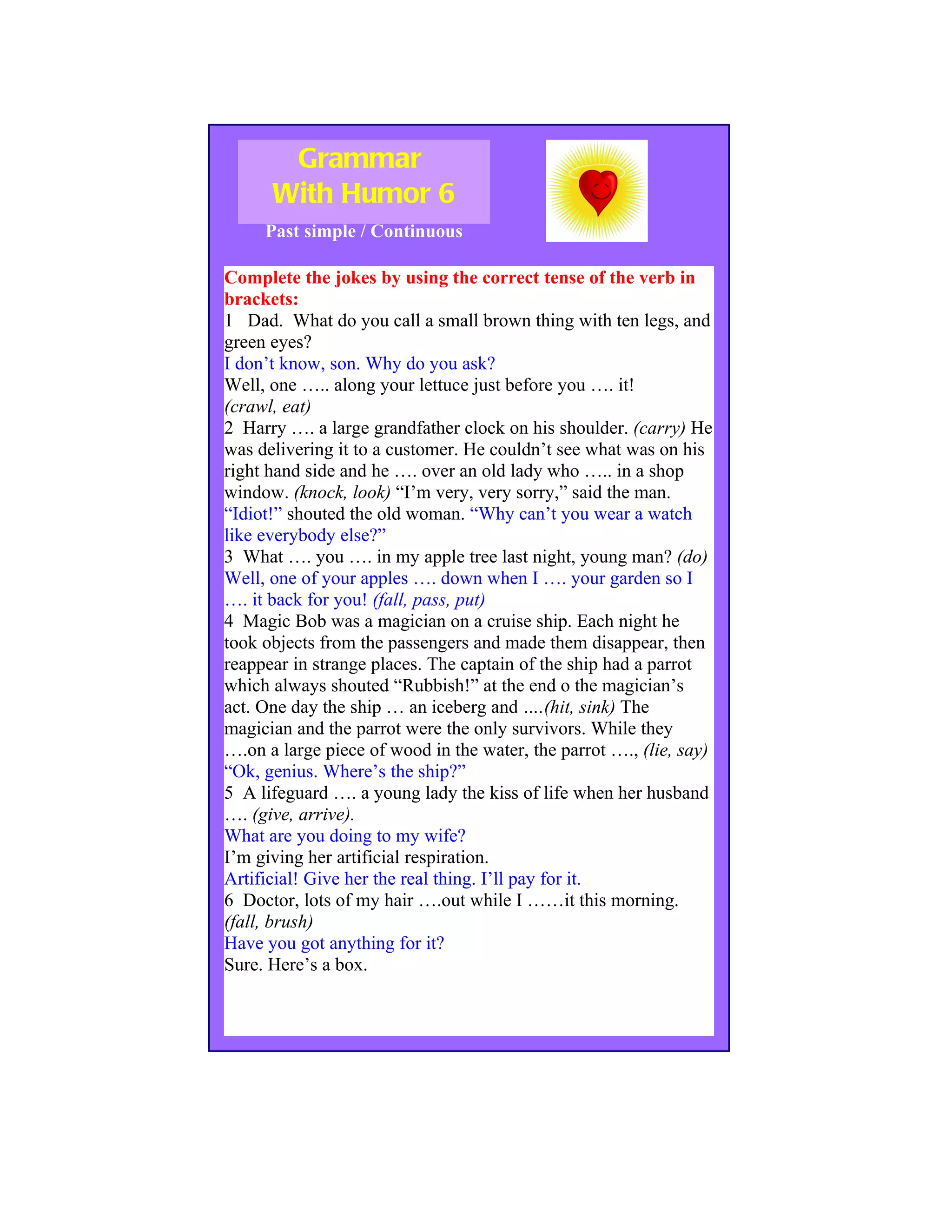 Grammar With Humor 6 | DOC