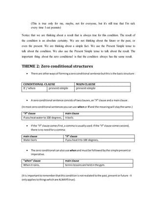 Grammar zero conditional | DOCX