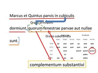 Grammatica de pronomine relativo et interrogativo | PPT