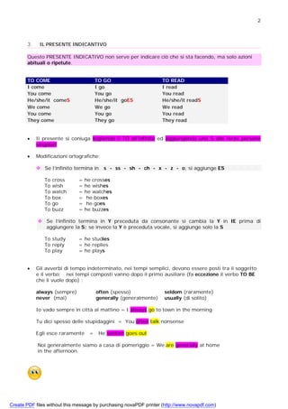 Grammatica inglese beginners and elementary parte ii | PDF