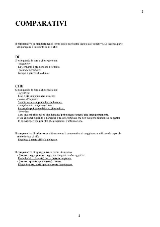 Grammatica italiana - gramática italiana | PDF