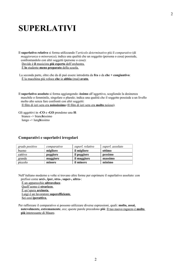 Grammatica italiana - gramática italiana | PDF